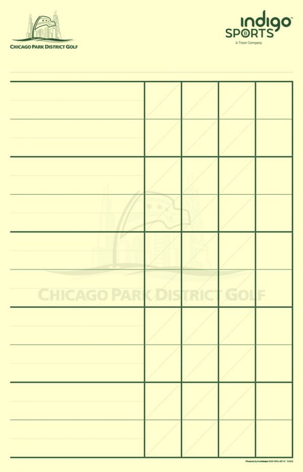 Golf tournament score sheets - Posting, Match Play, Hole-by-Hole