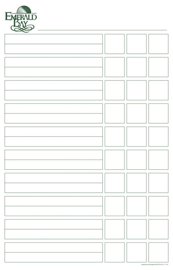 Golf tournament scoresheets, sign-up, posting, hole-by-hole, match play ...