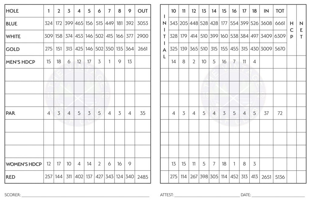 Scorecards by Folding Type - The Scorekeeper Company